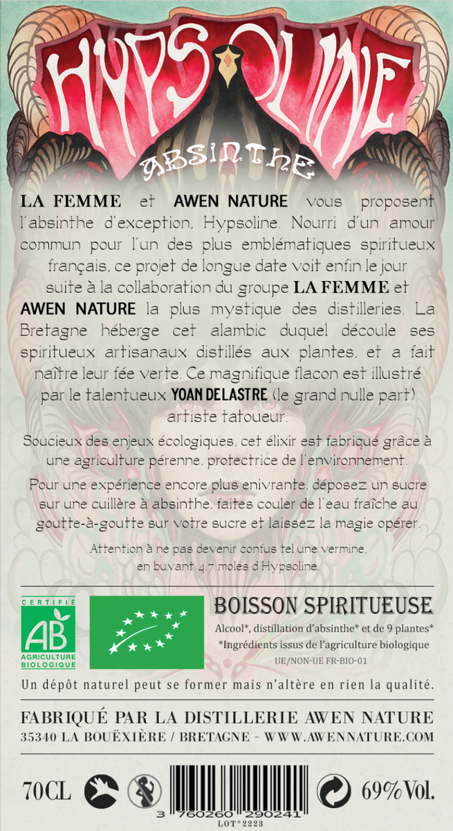 Absinthe Hypsoline by La Femme & Awen Nature – La femme music